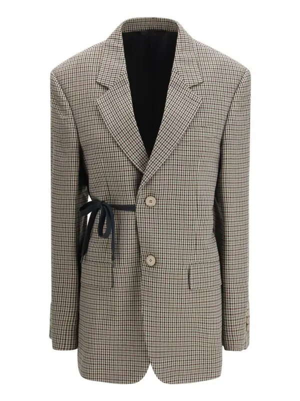 Balenciaga Single-breasted Vichy Jacket - Multicolour