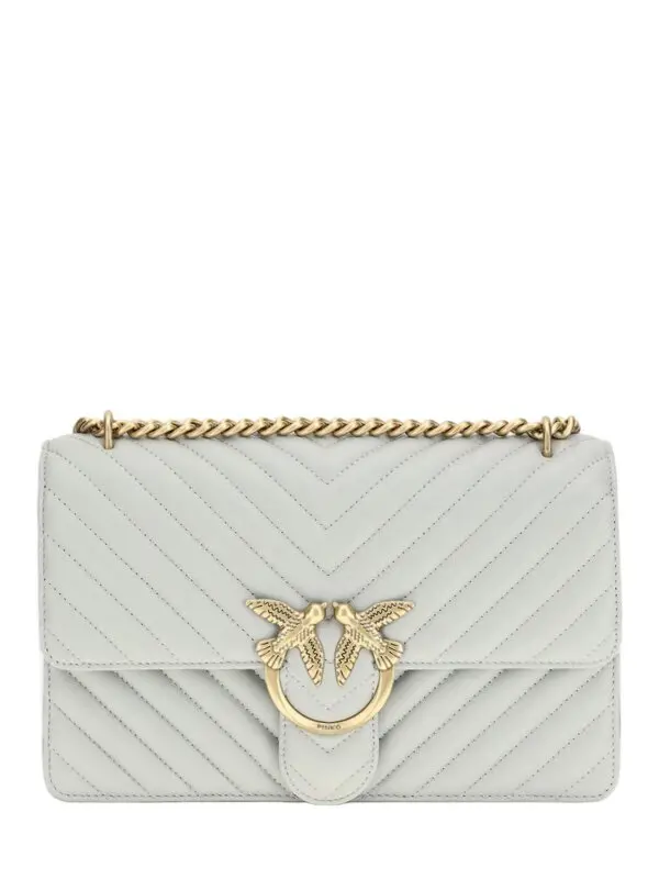 Pinko Love One Classic Shoulder Bag - Grey
