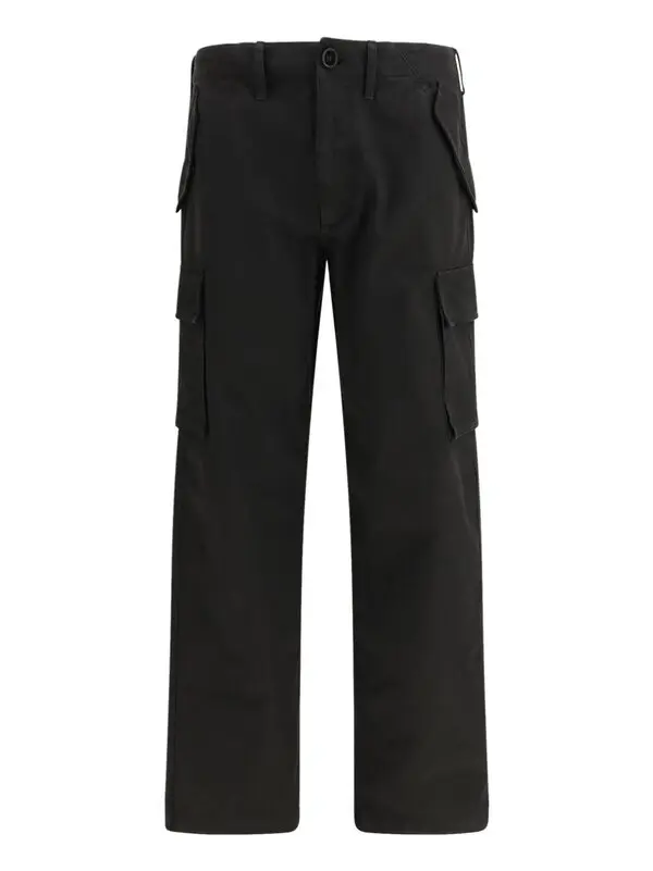 Burberry Cotton Twill Cargo Pants - Black