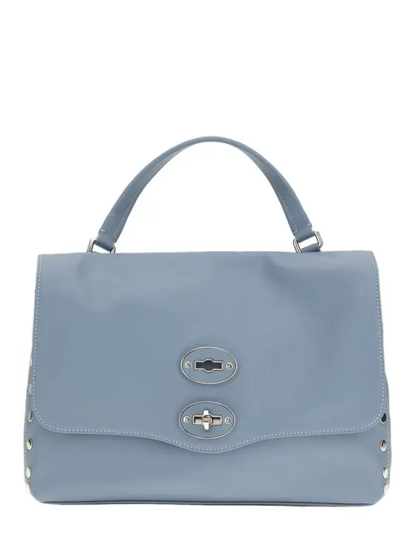ZANELLATO Postina Saeta Leather Shoulder Bag - Light Blue