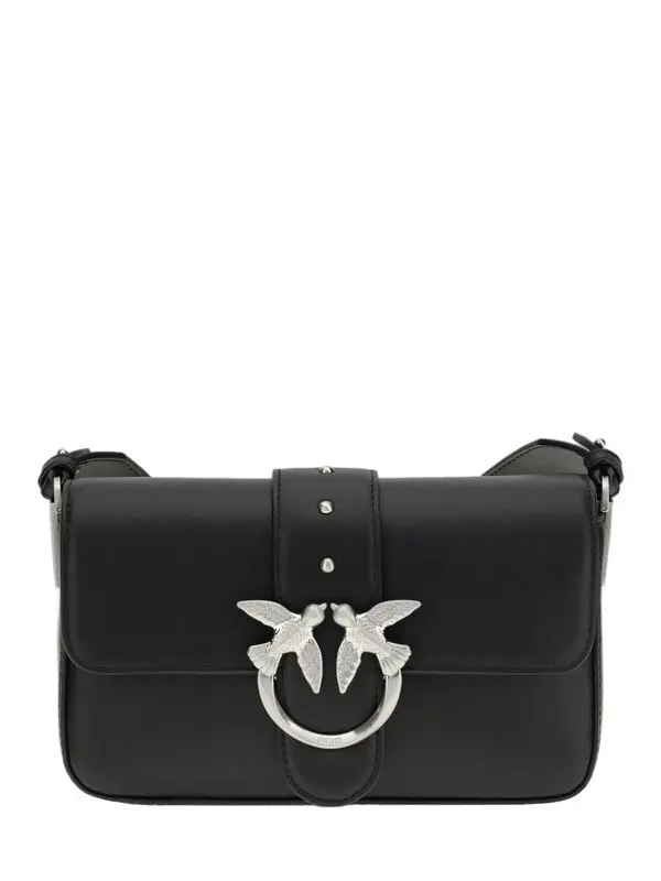 Pinko Mini Love Shoulder Bag - Black