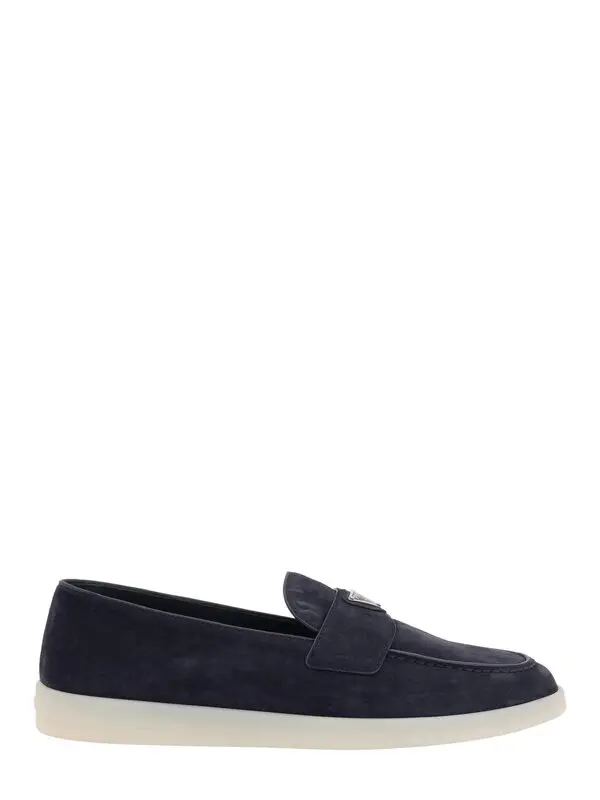 Prada Suede Loafers - Blue