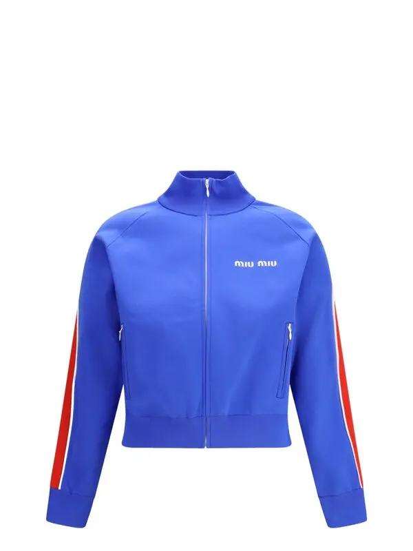 Miu Miu Zip-up Track Jacket - Blue