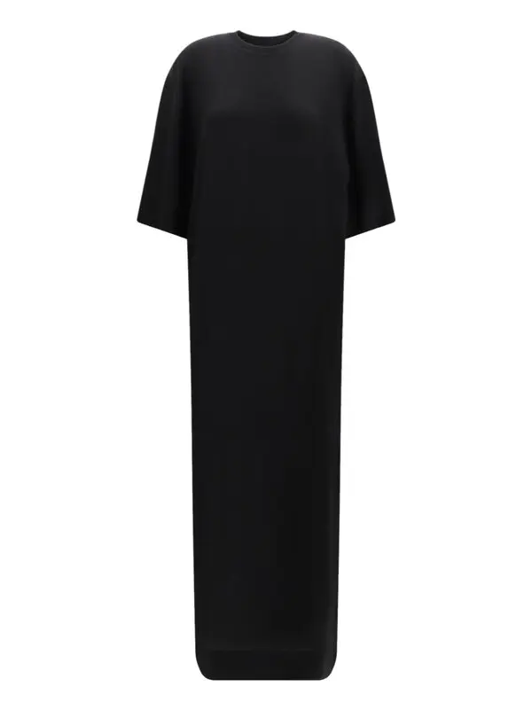 TOTEME Wool T-shirt Dress - Black