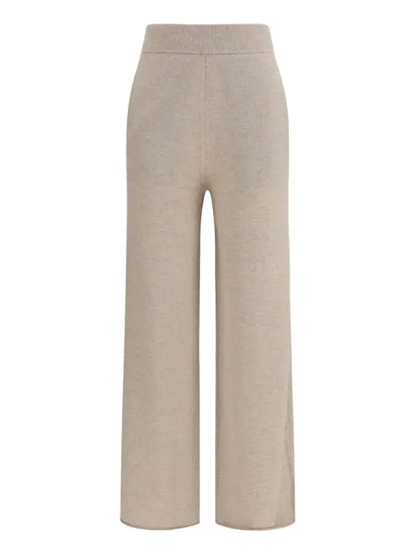 Max Mara Cashmere Wide-leg Pants - Beige