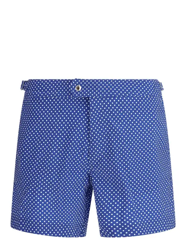 TOM FORD Polka Dot Swim Shorts - Blue