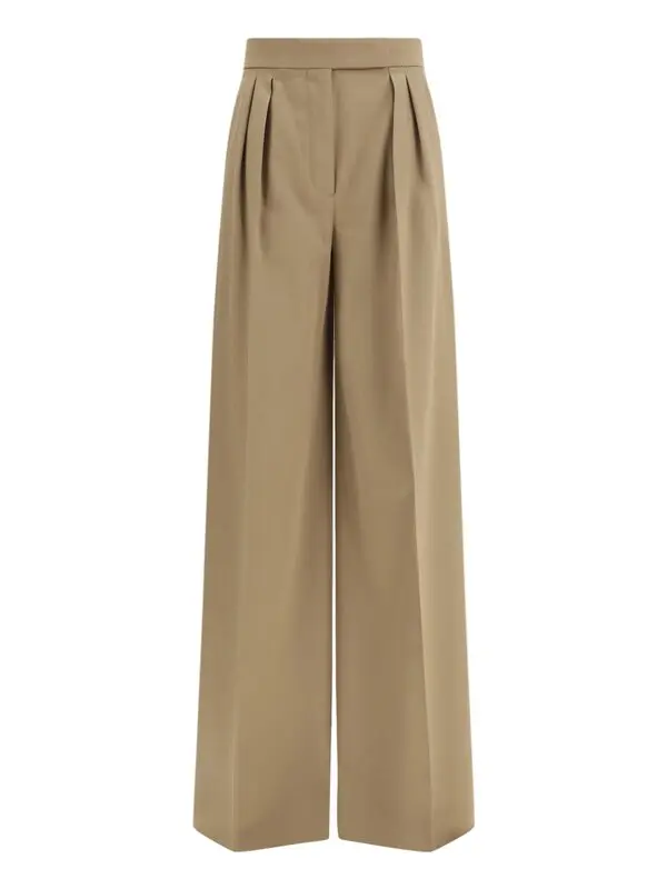 Max Mara Virgin Wool Quorum Pants - Beige