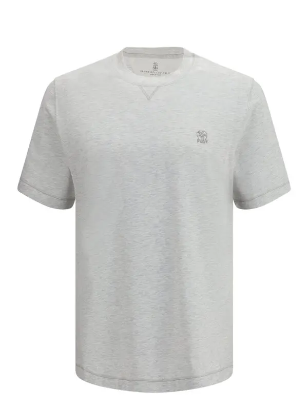 Brunello Cucinelli Cotton T-hirt - Grey