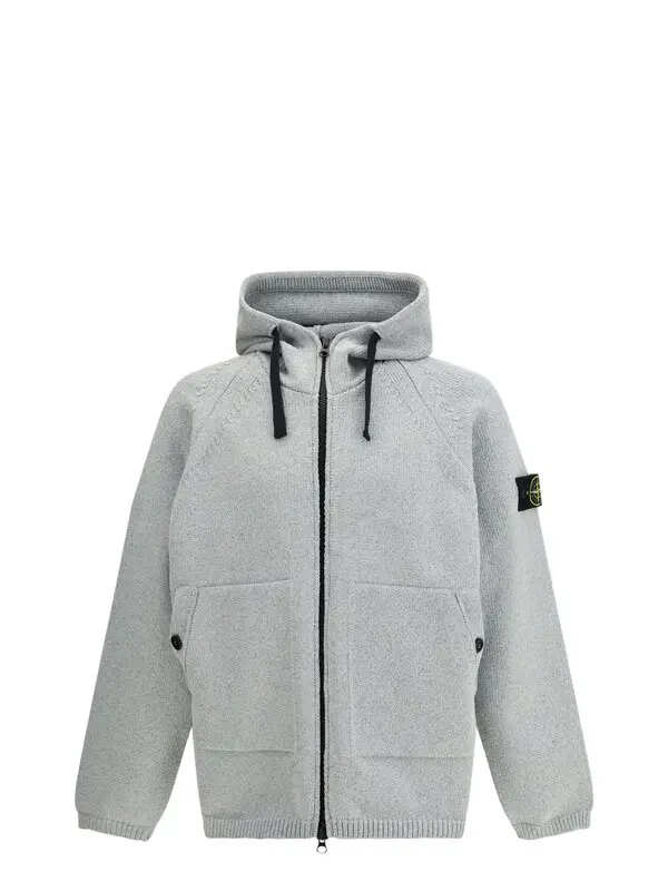 Stone Island Oversized Hooded Sweater - Grey