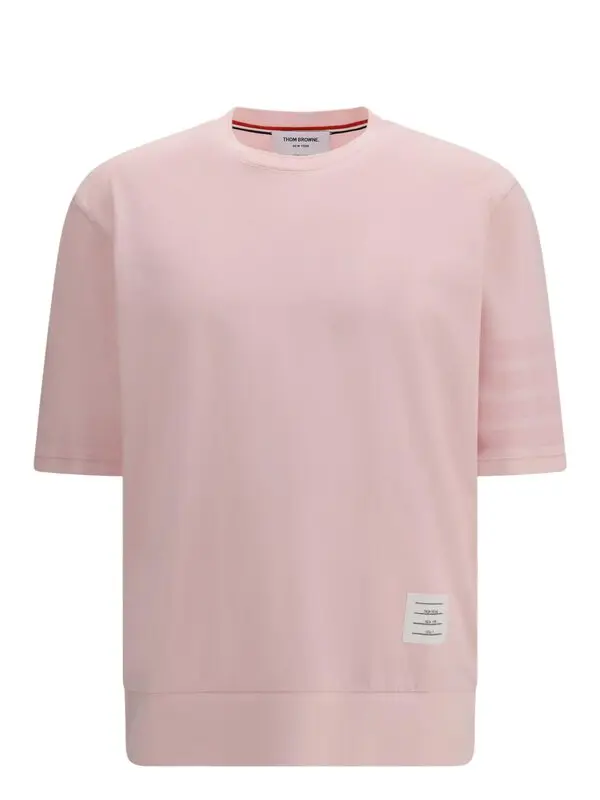 Thom Browne 4-bar Cotton Jersey T-shirt - Pink