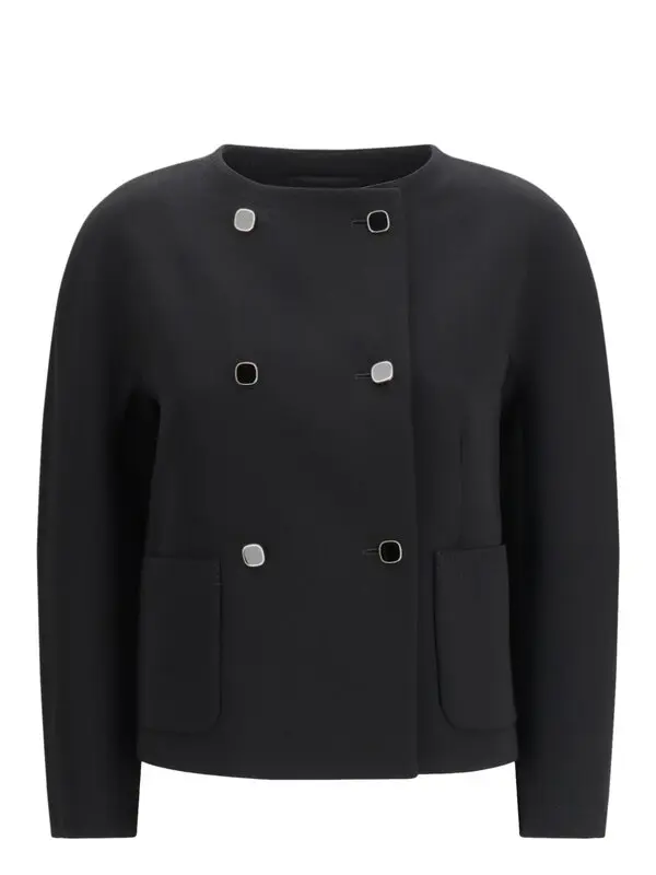 Max Mara Boxy Cady Jacket - Black