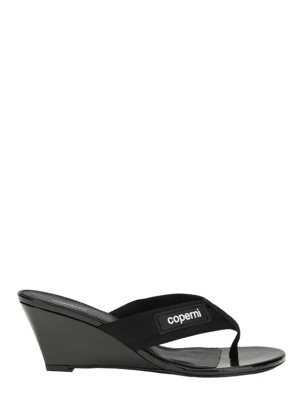Coperni Lift Wedge Flip-flop Sandals - Black