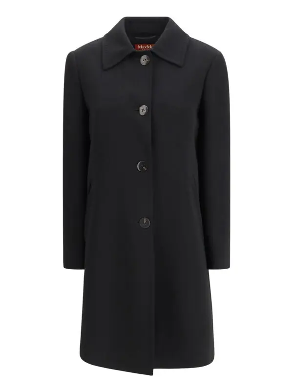 Max Mara Racconto Overcoat - Black
