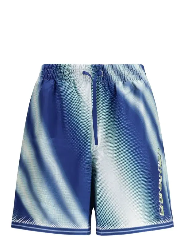 Casablanca Silk Flaming Shorts - Blue