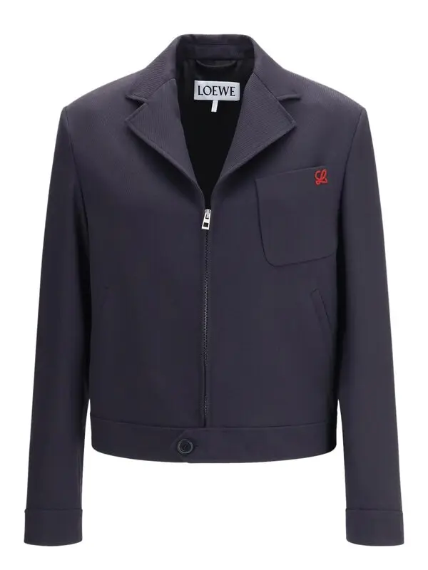 Loewe Mid-weight Wool Cavalry Jacket - Blue