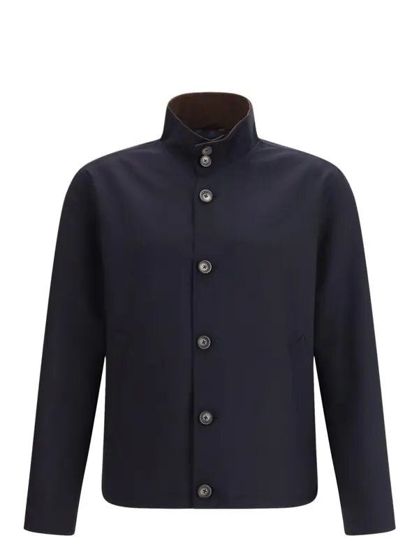 Herno Double Light Stretch Wooly Jacket - Blue