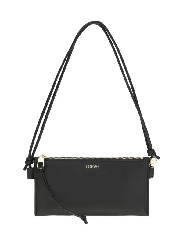 Loewe Calfskin Joya Clutch Bag - Black