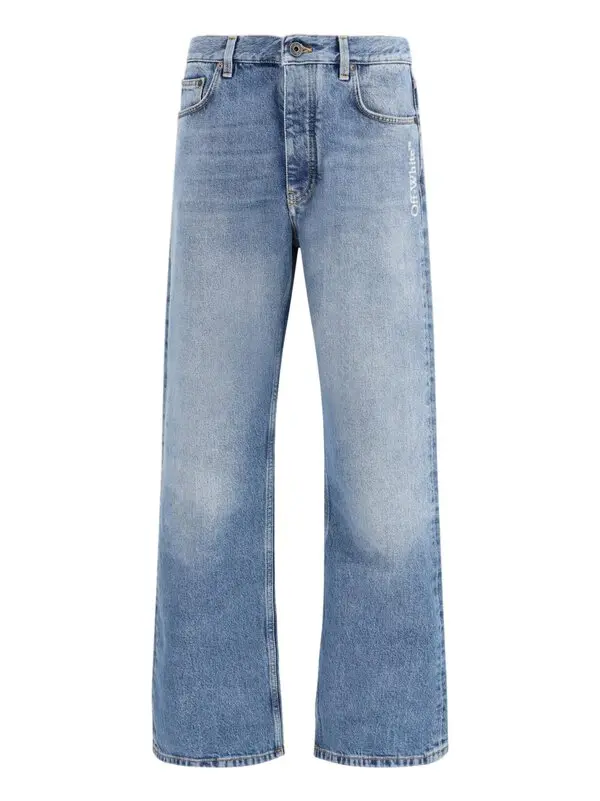 Off-White Half Arrow Slim Relaxed Jeans - Blue