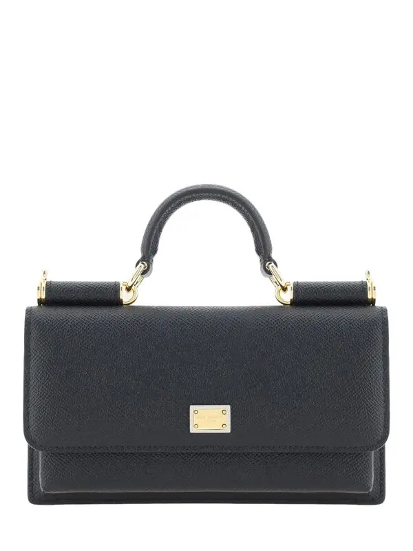 Dolce & Gabbana Micro Sicily Shoulder Bag - Black