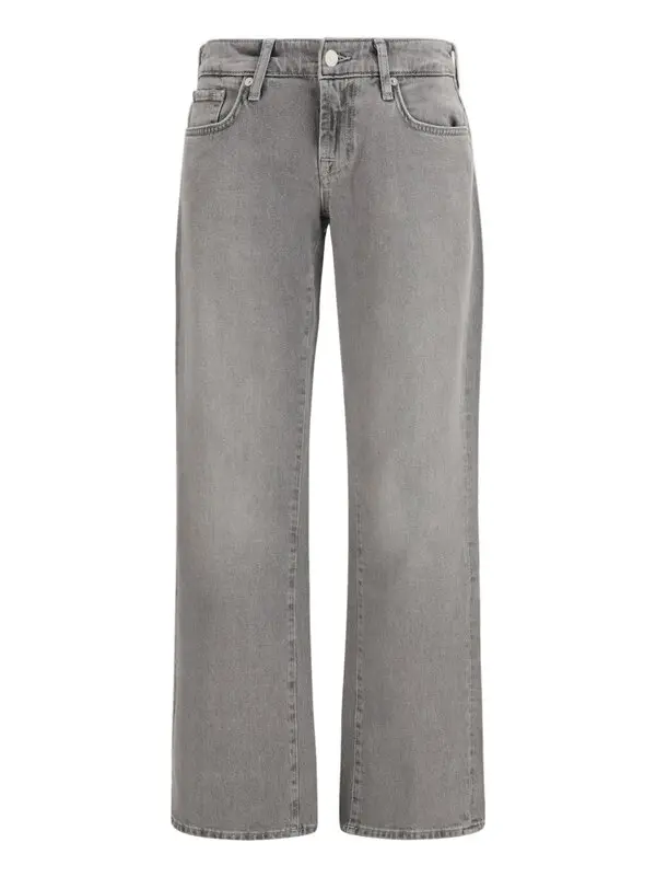 7FOR 7 For All Mankind Low-rise Straight Leg Jeans - Grey