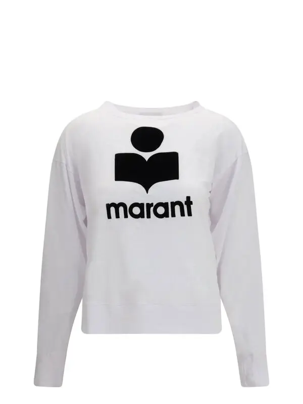 MARANT ETOILE Marant Étoile Long-sleeved Sweatshirt With Logo - White