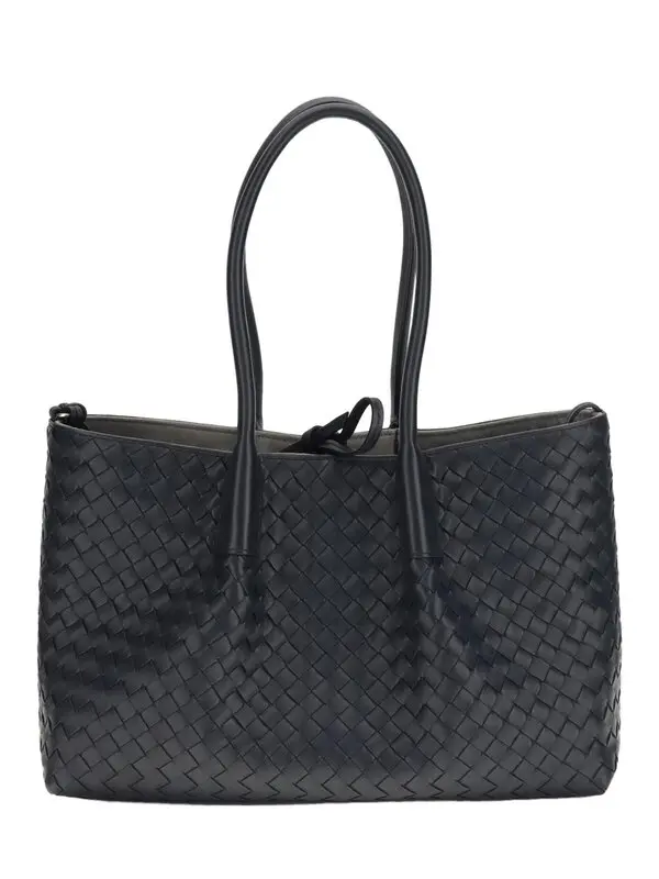 Bottega Veneta Pinacoteca Tote Bag In Intrecciato Calfskin - Black