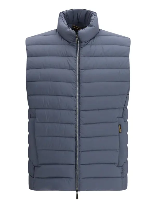 MOORER Calaf-s3 Quilted Gilet With Boudin Padding - Blue