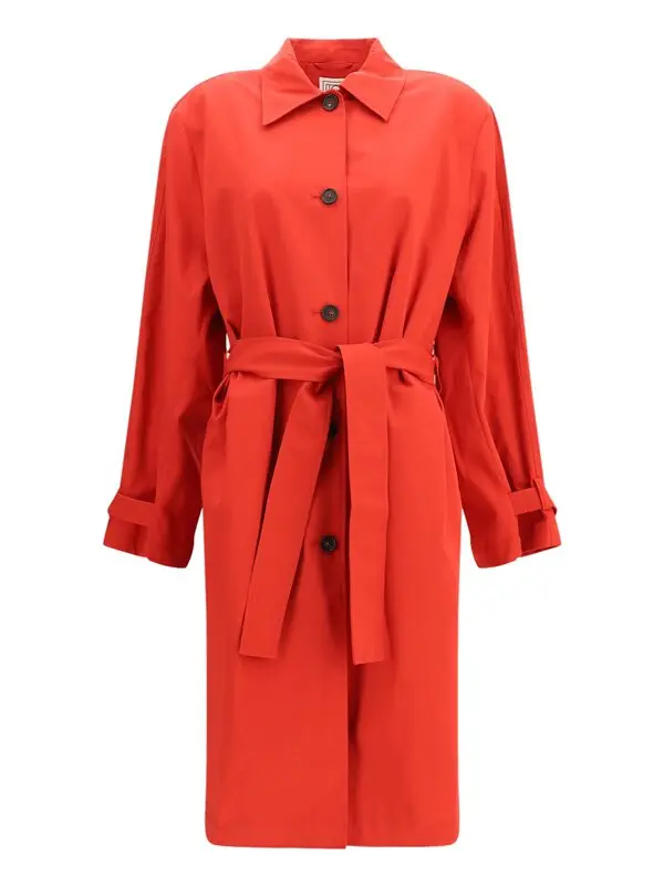 TOTEME Light Spring Trench Coat - Red