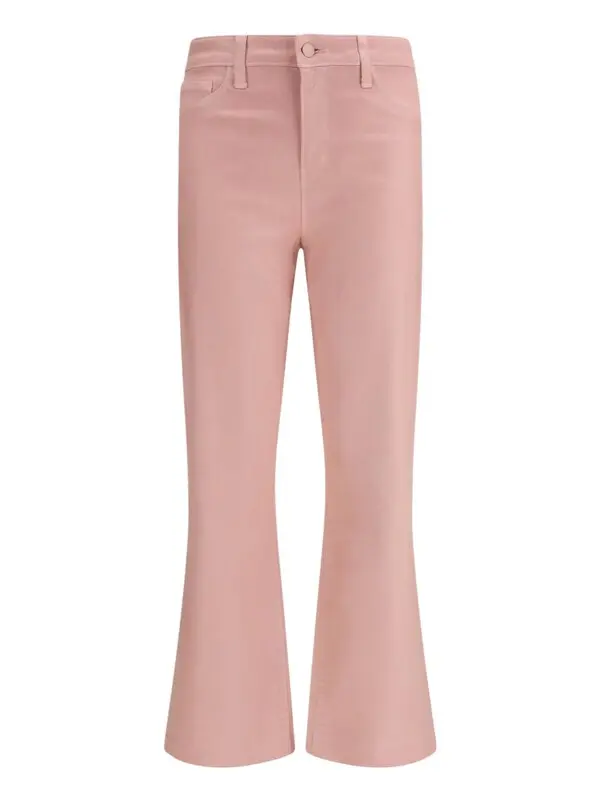 L'Agence Kendra Coated Denim Pants - Pink