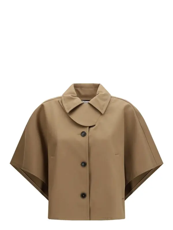 Max Mara Cotton Cape - Brown