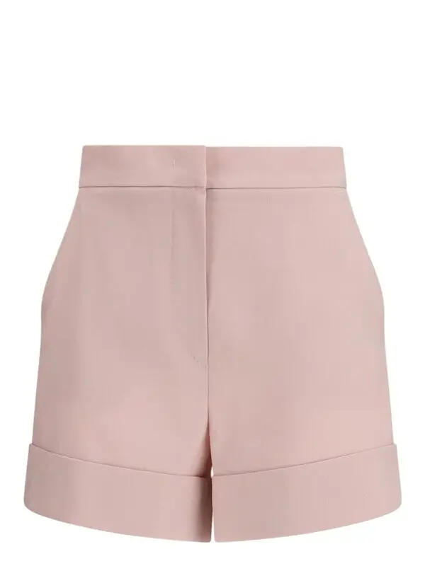 Max Mara Mohair And Silk Canvas Shorts - Pink