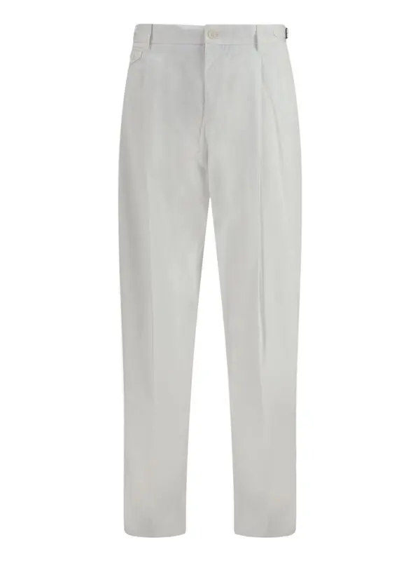 Dolce & Gabbana Cotton Gabardine Tailored Pants - White