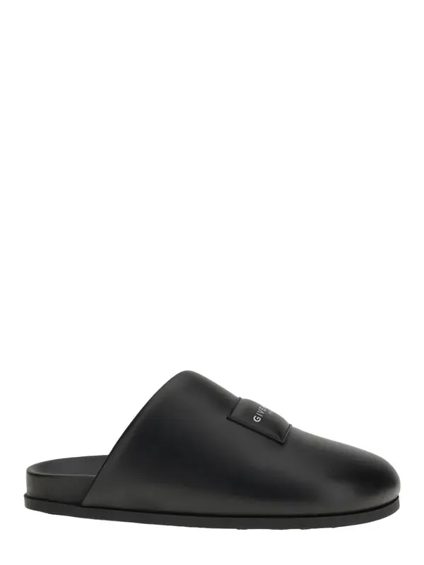 Givenchy Padded Lambskin Nappa Leather Mules - Black