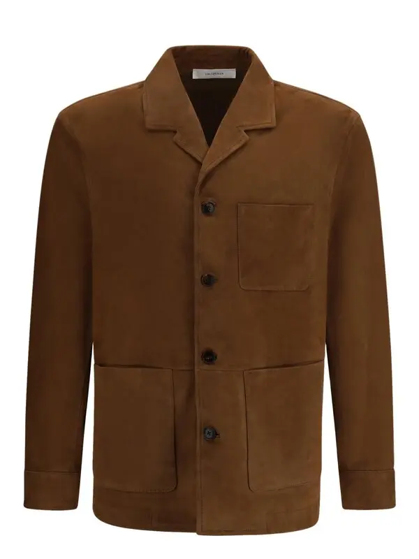UMIT BENAN Santiago Suede Jacket - Brown