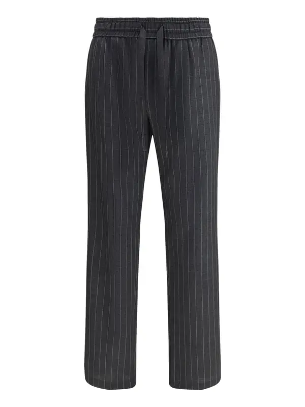 Dolce & Gabbana Wool Pinstriped Trousers - Grey