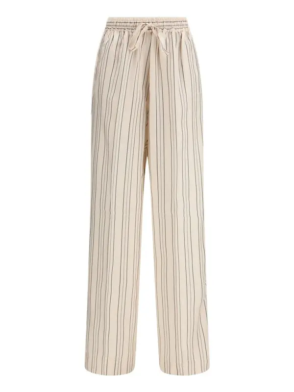 UMIT BENAN Michelle Silk Pants With Striped Pattern - Multicolour