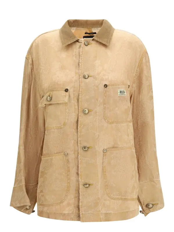 R13 Evelyn Chore Jacket - Orange