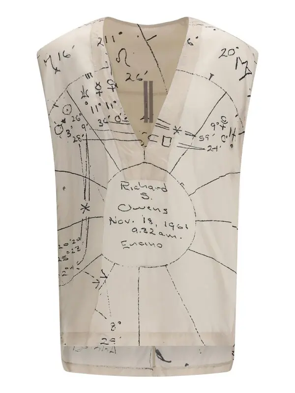 Rick Owens Asymmetrical Cropped Flightsuit Top - Cream