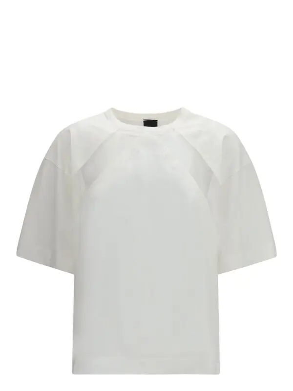 Pinko Stephanie T-shirt With Lace Inserts - White