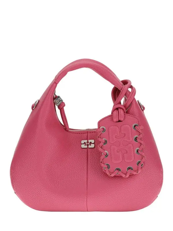 GANNI Mini Hobo Handbag - Pink