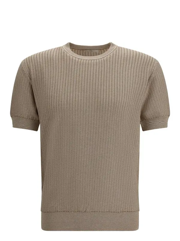 PIACENZA CASHMERE 1733 Cotton And Silk Blend Sweater - Beige