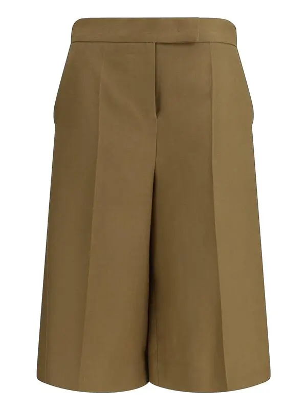 Max Mara Linen Bermuda Shorts - Khaki
