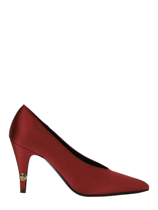 Versace Satin Pumps - Red