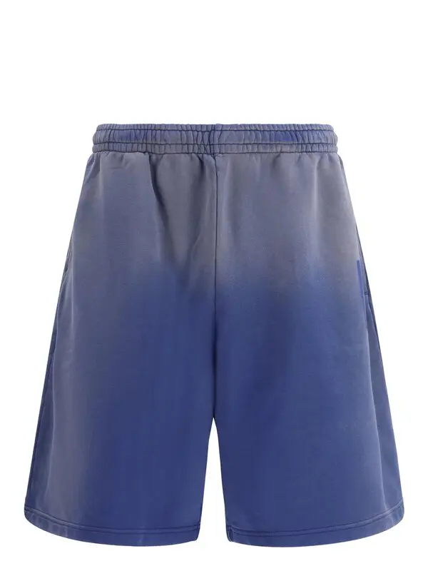 Moschino Bermuda Sweat Shorts With Gradient Effect - Blue