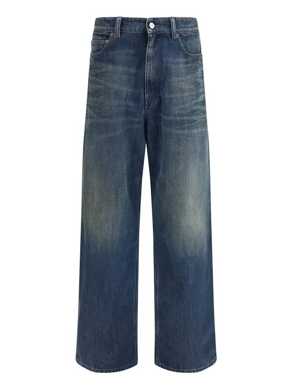 MAISON MARGIELA Paneled Five-pocket Jeans - Blue