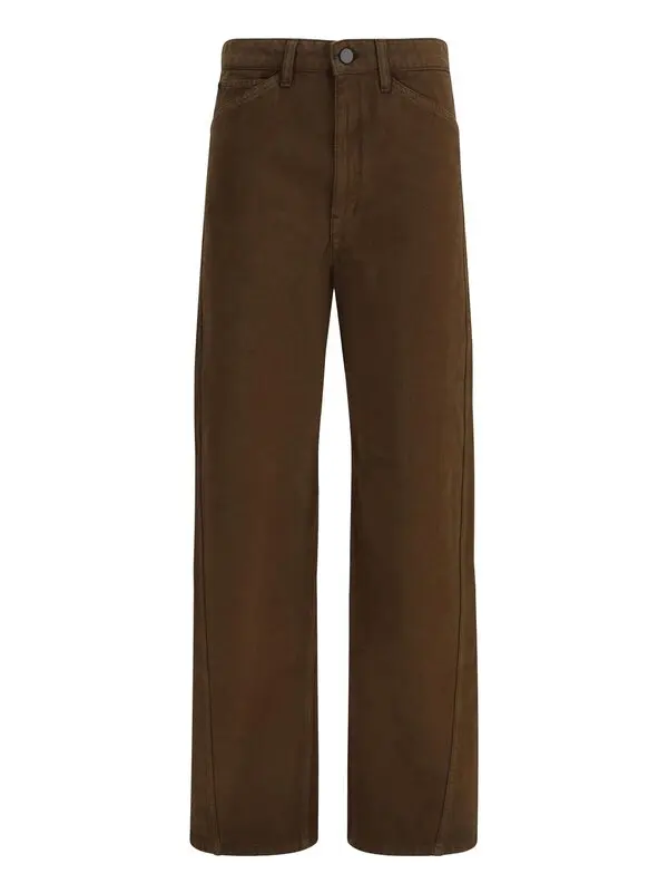 LEMAIRE Five-pocket Twill Trousers - Brown