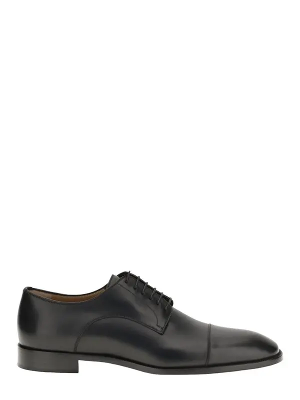 CHRISTIAN LOUBOUTIN Greggo Oxford Leather Lace-up Shoes - Black