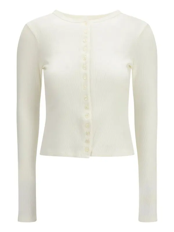 Citizens Of Humanity Kari Ribbed Long Cardigan - White