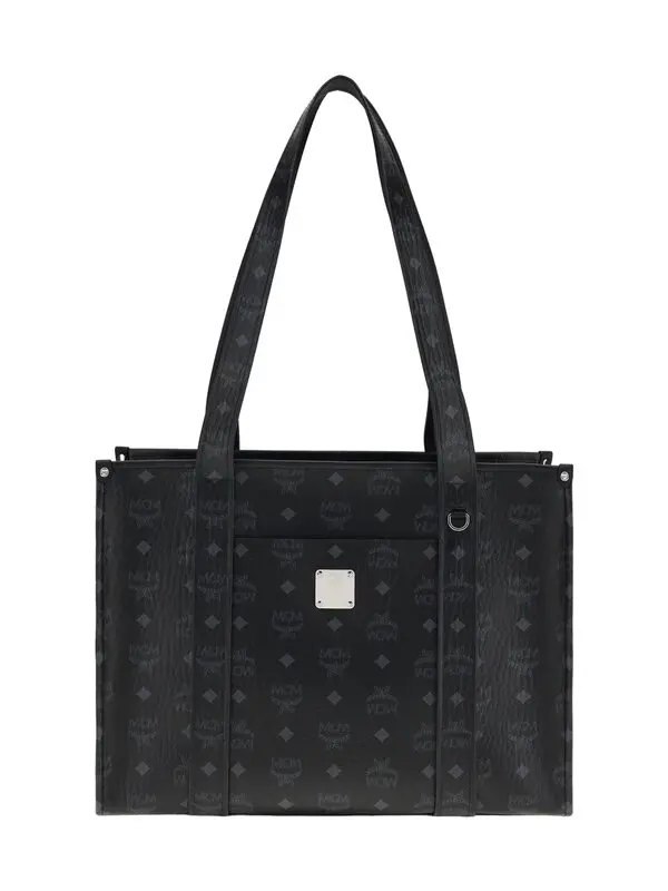 Mcm Aren Visetos Tote Bag - Black