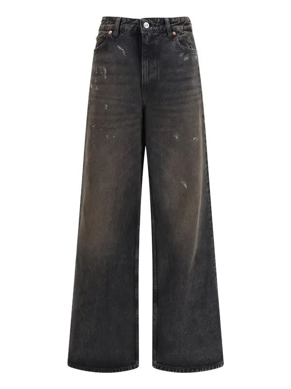 Our Legacy Full Cut Nebula Wash Jeans - Black